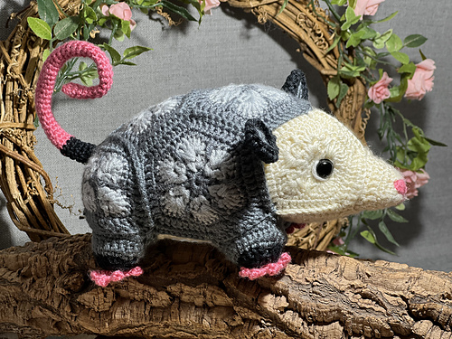 Ravelry: Blossom the Opossum pattern by Sarah Barratt