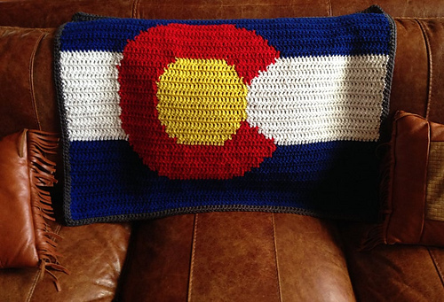 Ravelry: Colorado Flag Blanket pattern by Tara Cousins