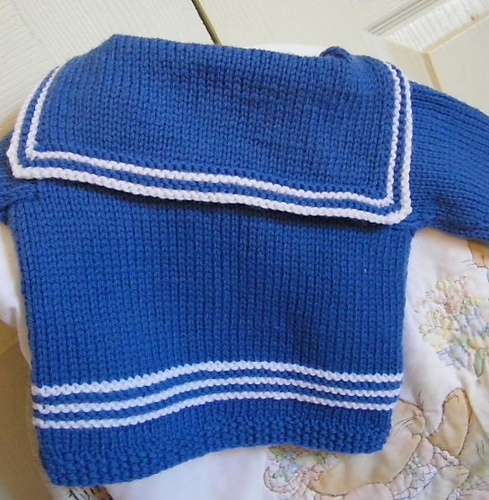 Ravelry: Little Sailor Baby Cardigan pattern by Jenny Snedeker