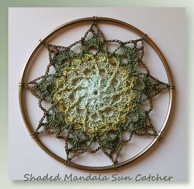 Ravelry: Shaded Mandala Sun Catcher pattern by Cylinda D. Mathews