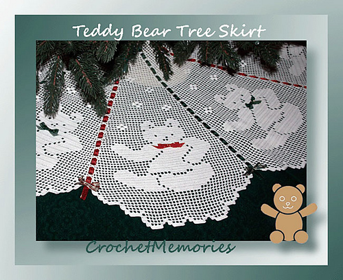 Ravelry: Teddy Bear Tree Skirt pattern by Cylinda D. Mathews