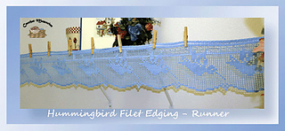 Ravelry: Hummingbird Filet Edging pattern by Cylinda D. Mathews