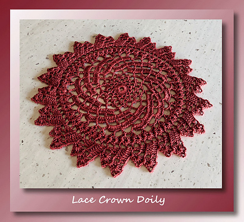 Ravelry: Lace Crown Doily Set pattern by Cylinda D. Mathews