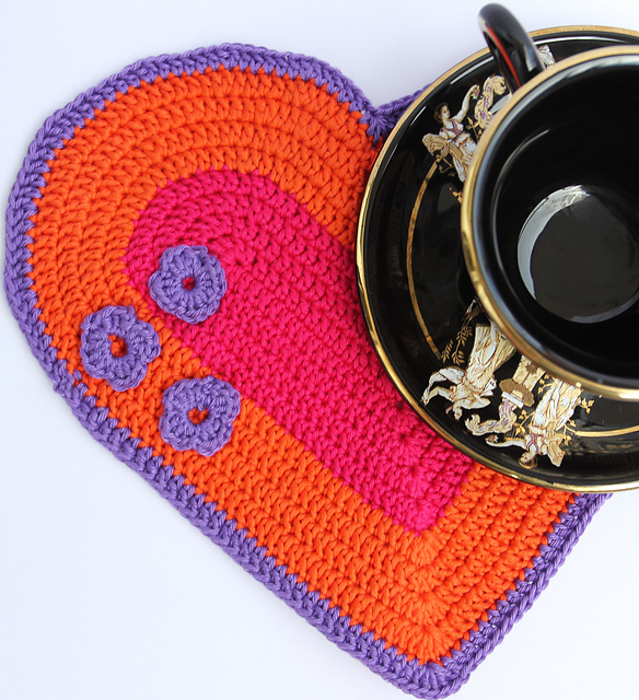 Ravelry: Heart PotHolder pattern by Beauty Crochet Pattern