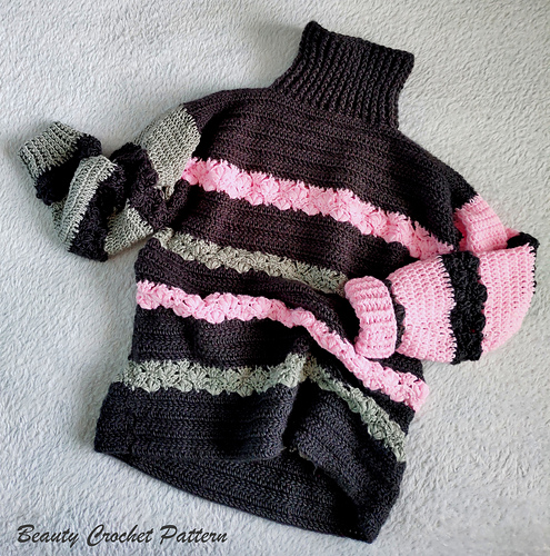 Ravelry: Flower Pullover pattern by Beauty Crochet Pattern