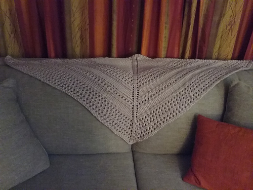 Ravelry: Textured Triangle Shawl pattern by Diane Moyer