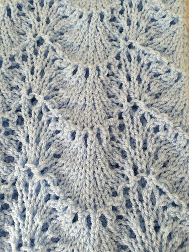 Ravelry: Shells & Lace Baby Blanket pattern by Daisy Gray Knits