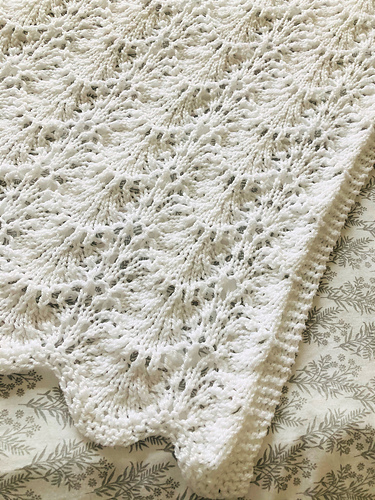 Ravelry: Shells & Lace Baby Blanket pattern by Daisy Gray Knits