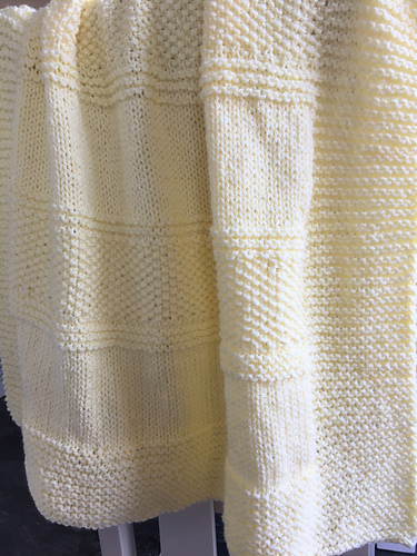 Ravelry: Textured Stripes Baby Blanket pattern by Daisy Gray Knits