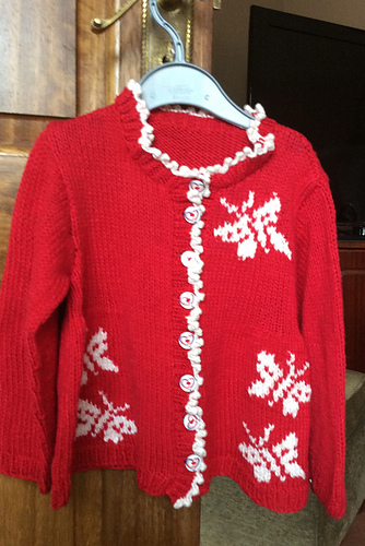 Ravelry: Girl's Butterfly Jacket pattern by Denny Gould