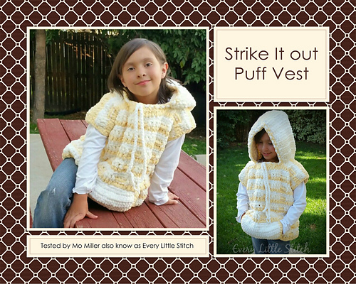 Ravelry: Strike it out puff vest pattern by Daisy Hand Mades ...