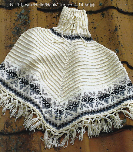 Ravelry: 13610 Poncho & Cap pattern by Dale Design
