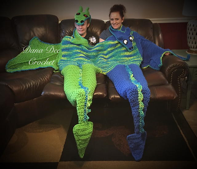 Ravelry: Bulky Two-Headed Dragon for Two pattern by Dana Draves
