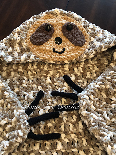 Ravelry: Hooded Sloth Blanket pattern by Dana Draves