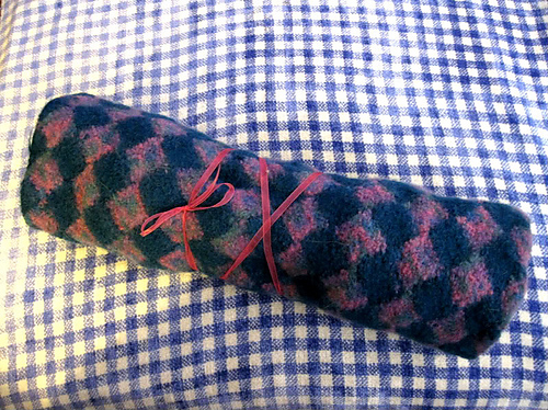 Ravelry: Harlequin Felted Needle Roll pattern by Denise Whitehead