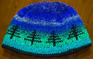 Ravelry: Reversible Fair Isle Tree Beanie pattern by Denise Whitehead