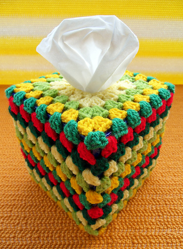 Ravelry: Granny's Tissue Box Cover pattern by Daniela Herbertz