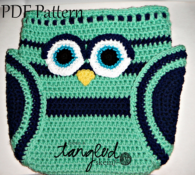 Ravelry: Owly Drawstring Backpack pattern by From A Tangled Skein