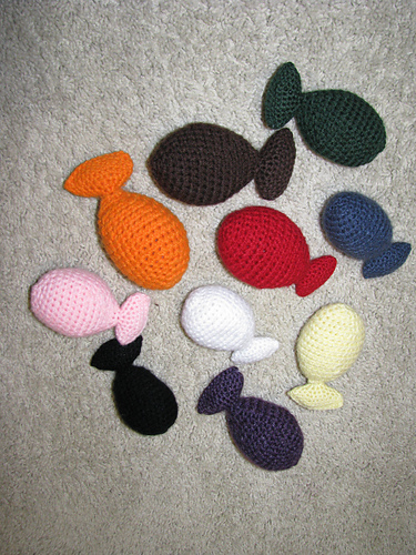 Ravelry: Counting Fish Toy pattern by Joyce Nordstrom