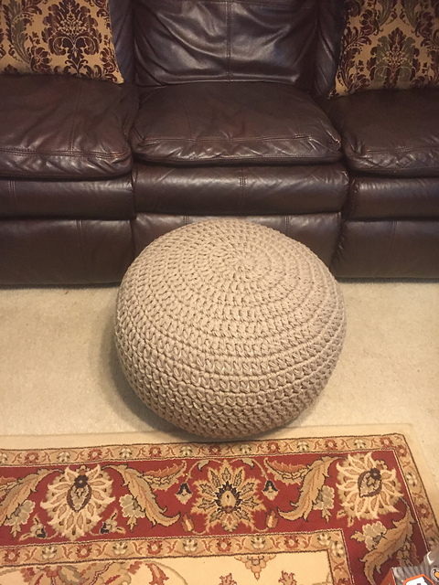 Ravelry: Crochet Pouf Ottoman pattern by Myra Hollingsworth