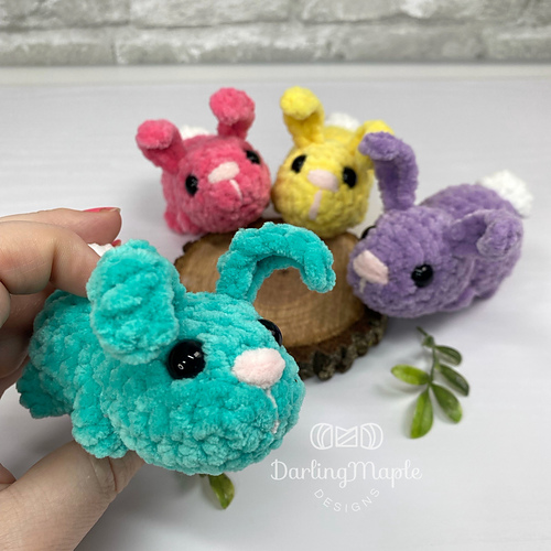 Ravelry: Jelly Bean Bunny pattern by Darling Maple Designs