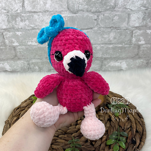 Ravelry: Lil' Bitty Flamingo pattern by Darling Maple Designs