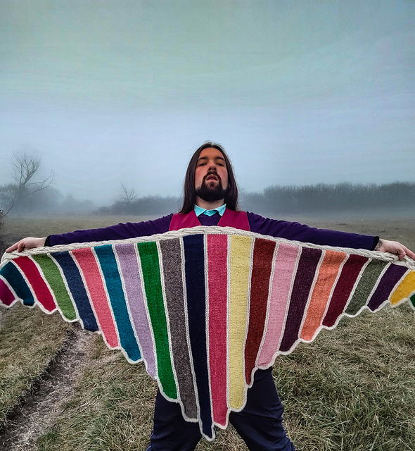 Ravelry: Icarus shawl pattern by David Van De Kamp