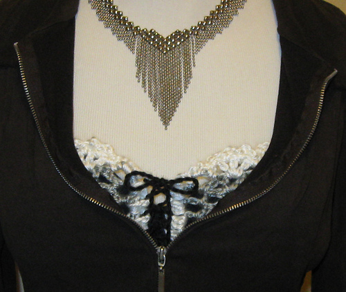 Ravelry: Corset Style Cleavage Cover/Enhancer pattern by Dawni Criswell