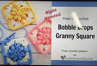 Ravelry: Dazzlingpussycat's Bobble Drops Flower Granny Square