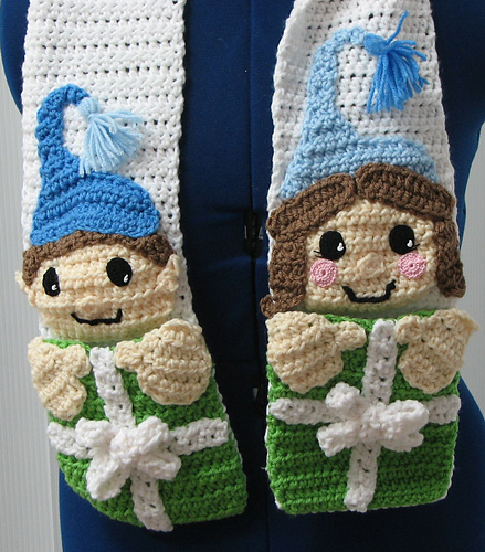 Ravelry: Boy & Girl Elf Scarf pattern by Donna Collinsworth