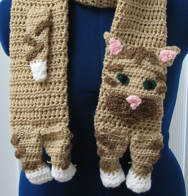 Ravelry: Tabby Cat Scarf pattern by Donna Collinsworth