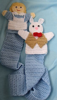 Ravelry: Alice & Her White Rabbit Puppet Scarf pattern by Donna ...