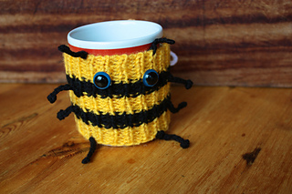 Ravelry: Bees and Honey - Mug Hugger pattern by Whodunnknit