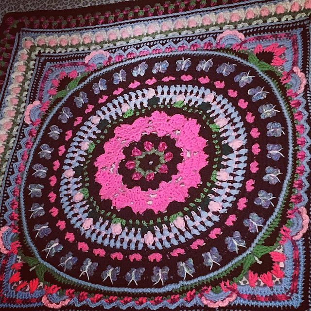 Ravelry: DearestDebi's Lydia's Lovely Mandala Afghan