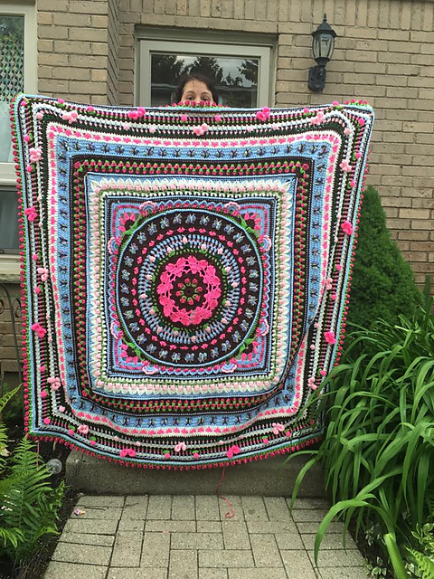 Ravelry: Lydia's Lovely Mandala Afghan pattern by Debi Dearest
