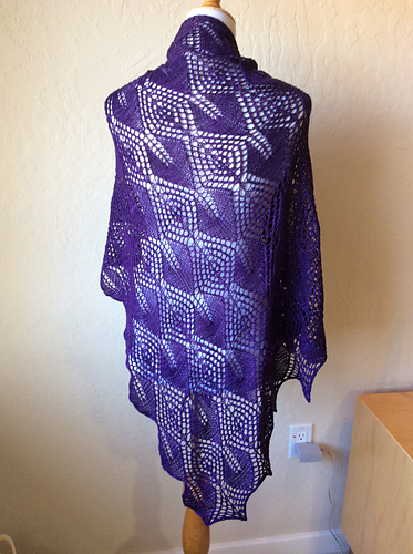 Ravelry: Fragile Mantling Shawl pattern by Jolanta Zwierzchowska