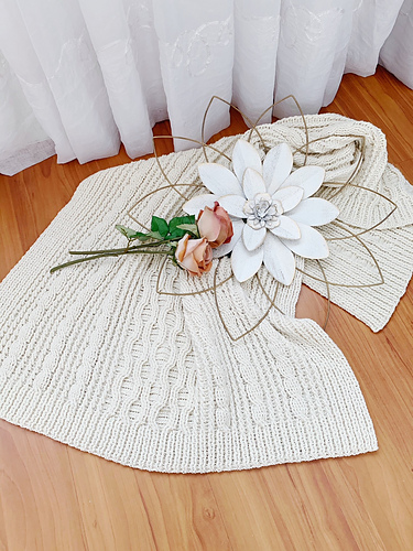 Ravelry: Cables for Ingrid Throw pattern by Debbie Hemsley Kaltenbrunn