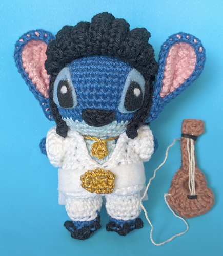 Ravelry: Stitch as Elvis Presley Amigurumi pattern by Melissa Cortez