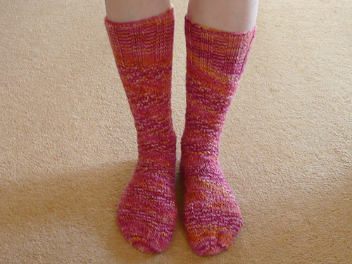 Ravelry: Super Fast & Easy Spiral Rib Socks pattern by Nanette Blanchard