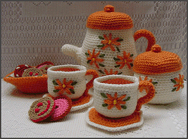 Ravelry: Tea Set pattern by Paola Navarro
