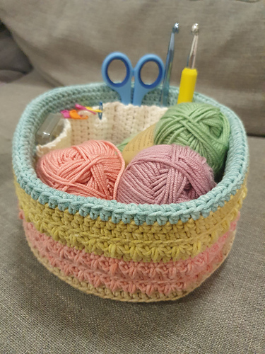 Ravelry: Organised Project Basket pattern by Joy Clements