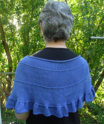 Ravelry: Flirty Cape Shawl pattern by Denise Balvanz