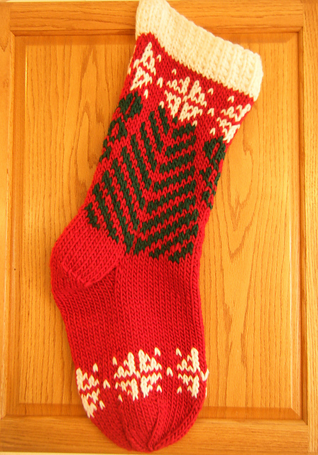 Ravelry: Norway Spruce Stocking pattern by Denise Balvanz