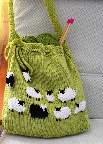 Ravelry: Flock of Sheep Bag pattern by Denny Gould