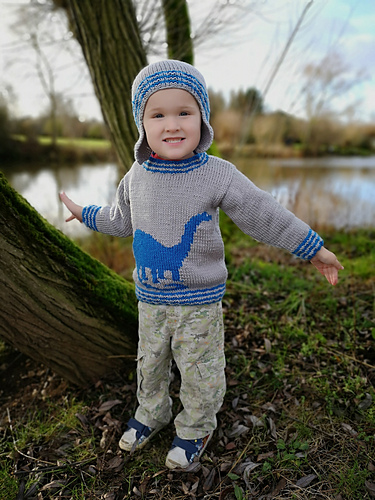 Ravelry: Brontosaurus Sweater and Hat pattern by Denny Gould