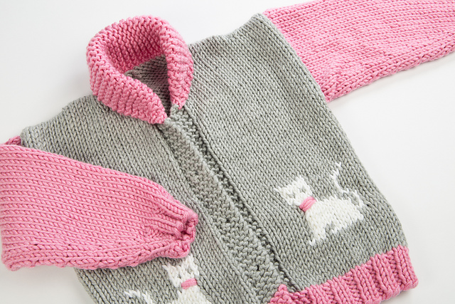 Ravelry: Childs Chunky Cat Jacket pattern by Fran Morgan