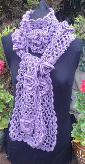 Ravelry: Irish Rose Crochet Scarf Pattern pattern by Sonya Gibbons