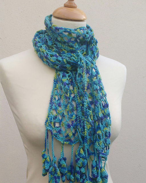 Ravelry: Lace Shell Scarf pattern by Sonya Gibbons