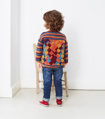 Ravelry: DB032 - Entrelac Sweater pattern by Debbie Bliss