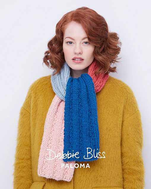 Ravelry: DB050 - Colour Block Scarf pattern by Debbie Bliss